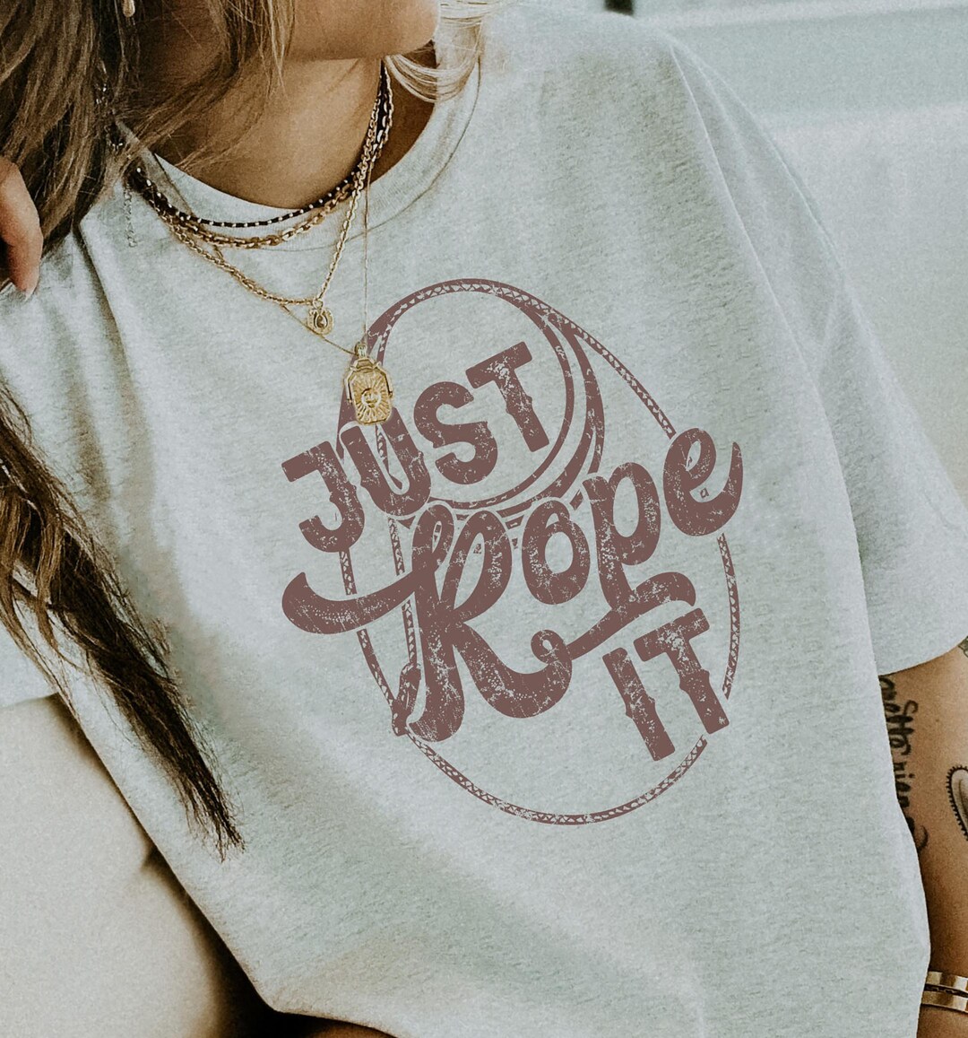 Just Rope It Rodeo Western Shirt | Southwest Boho Longhorn Buffalo ...