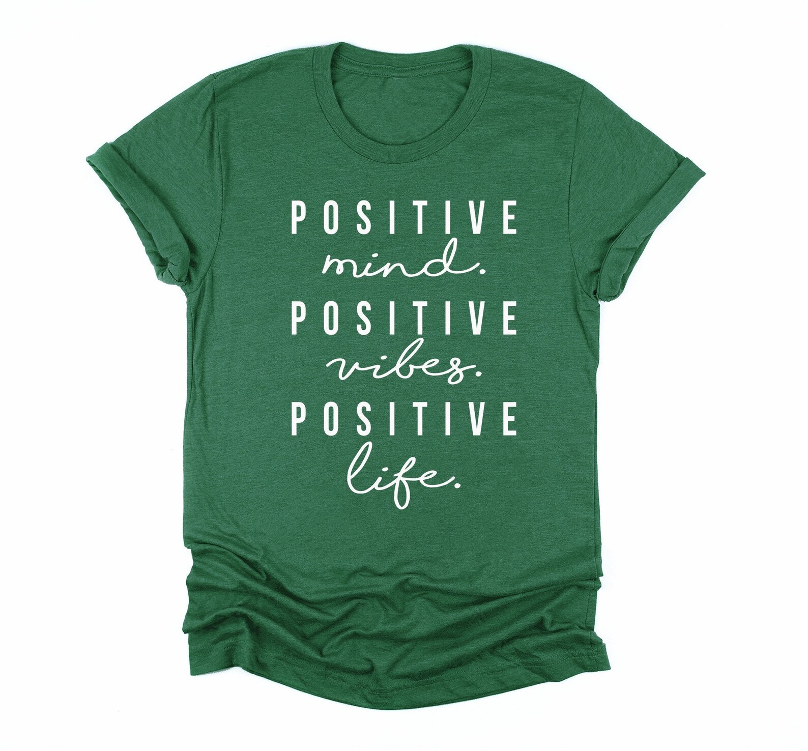 Positive Mind Positive Vibes Positive Life Graphic Shirt - Etsy