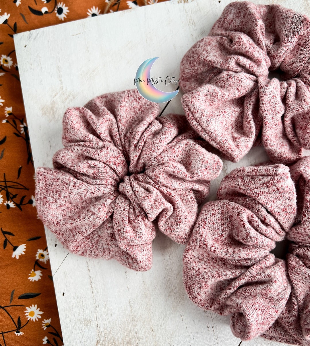 Red Scrunchie, Messy Bun Days, Large Scrunchie, Jumbo Scrunchie ...