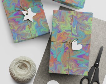 Neon Wrapping Paper - Etsy UK