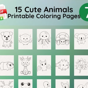 15 Printable Animal With Names Coloring Pages in High Resolution PDF ...