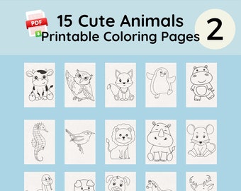 animal coloring pages with names