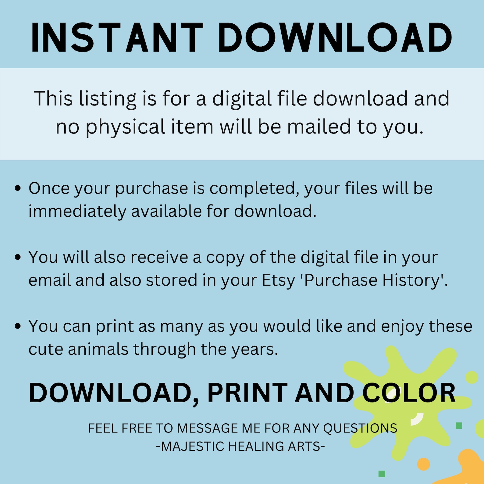 15 Printable Coloring Pages of Cute Animals (vol 1) for Toddlers ...