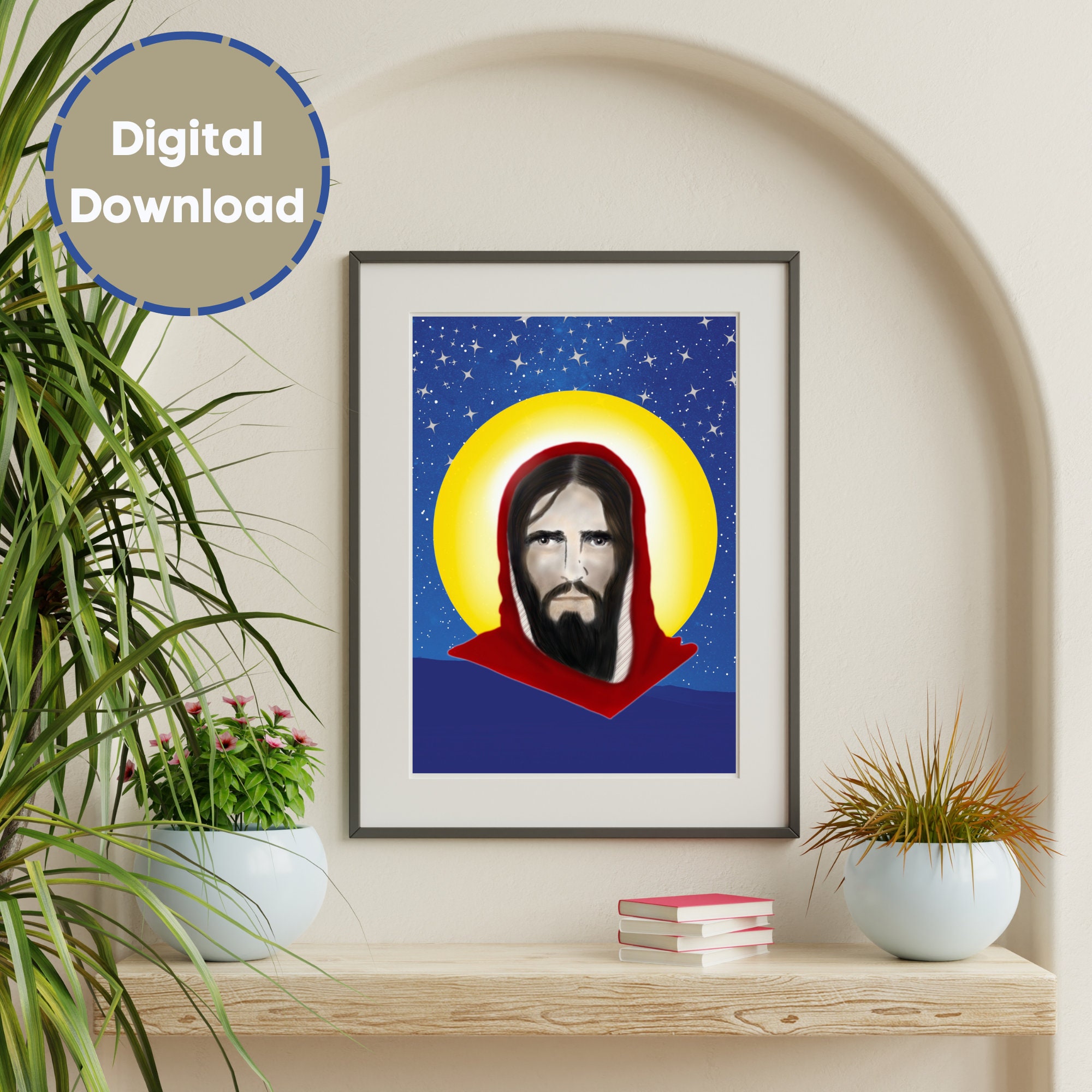 Jesus Christ God Art Jesus Print. Christian Art. Religious Art ...