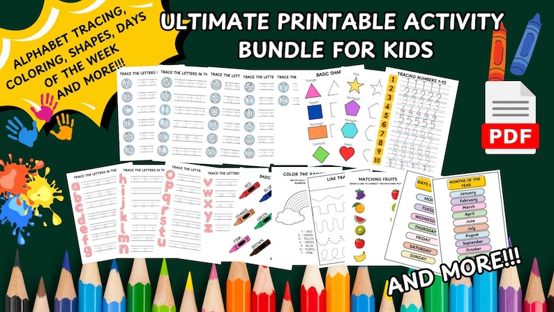 Ultimate Printable Fun Activity Bundle for Kids --- Digital Item - PDF ...