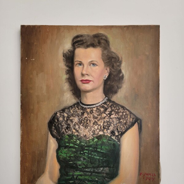 1940 Woman Painting - Etsy