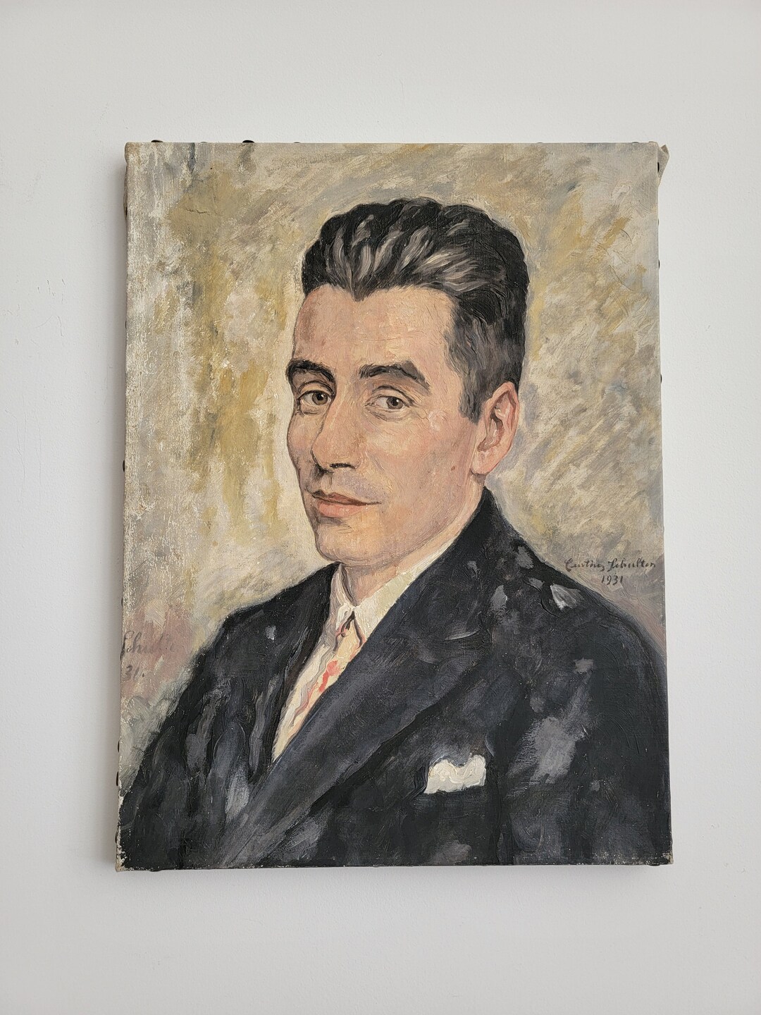 1930's European Portrait Painting of a Gentleman Signed by Artist - Etsy