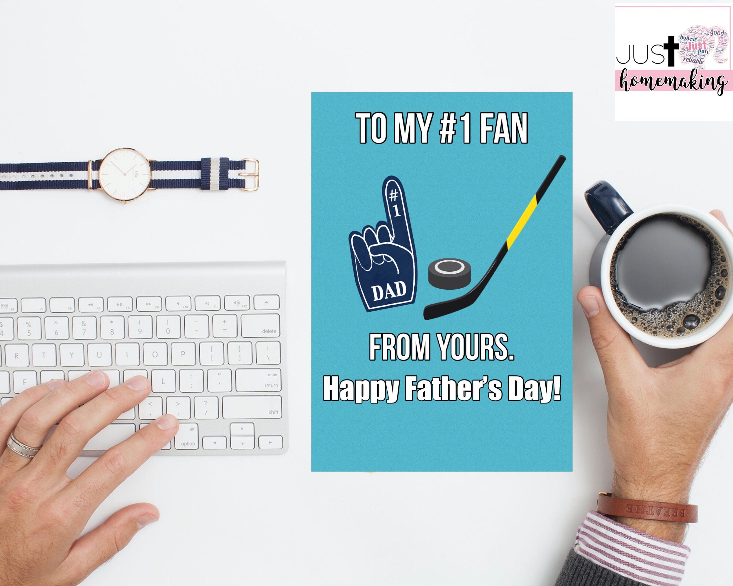 Printable Father’s Day Card | Hockey - Etsy