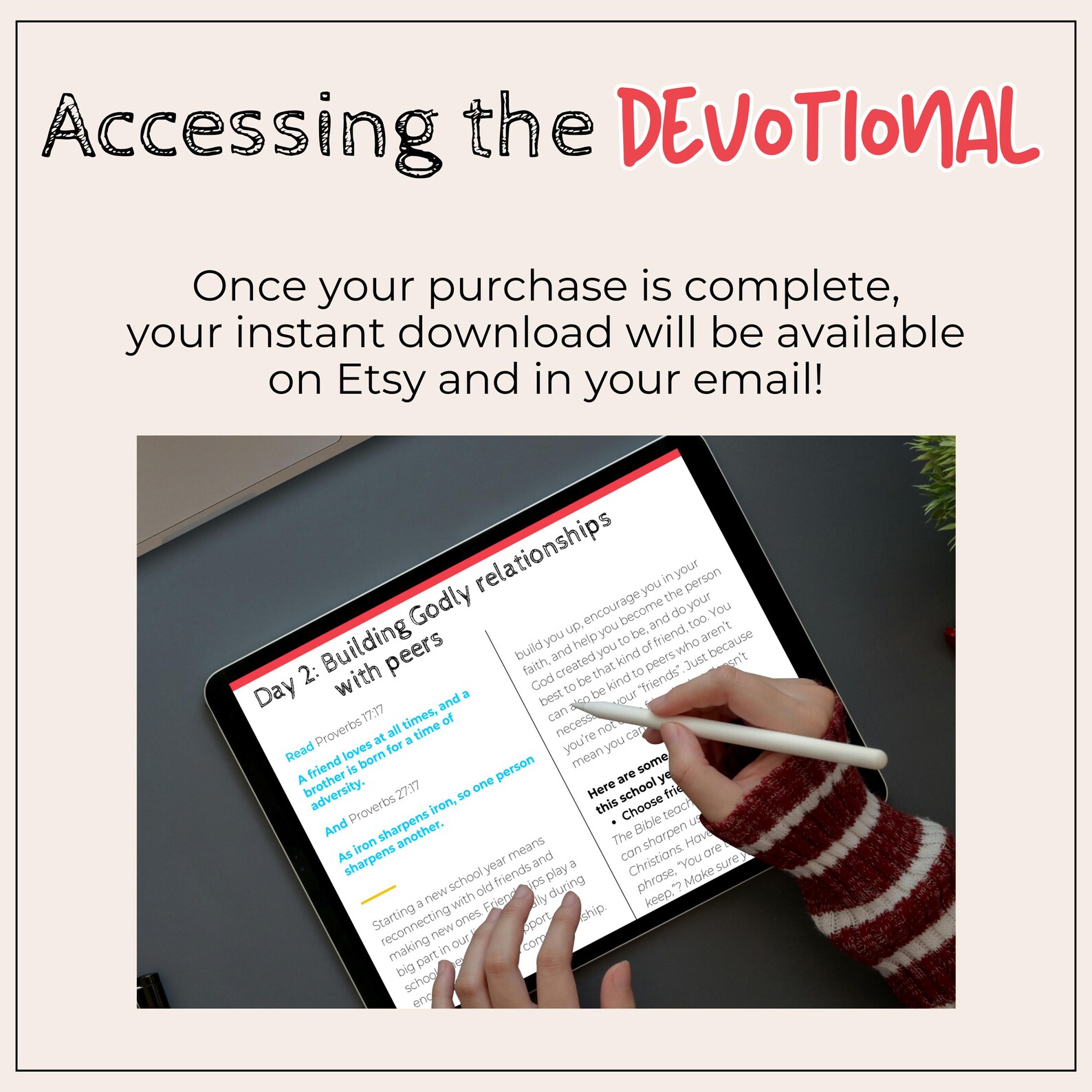 Back to School Devotional, Printable Devotional, Bible Study for Kids ...