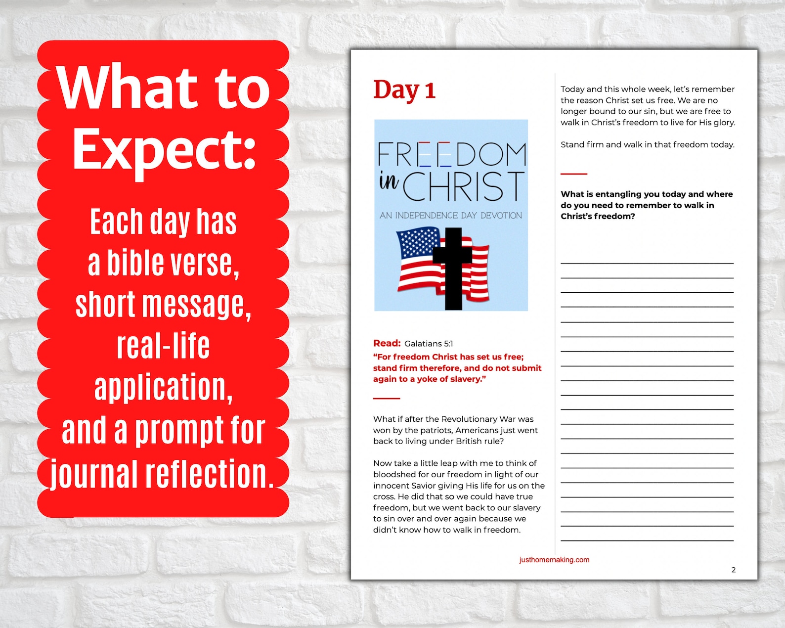 Family Devotional Printable, Fourth of July Activities, Women's Bible ...