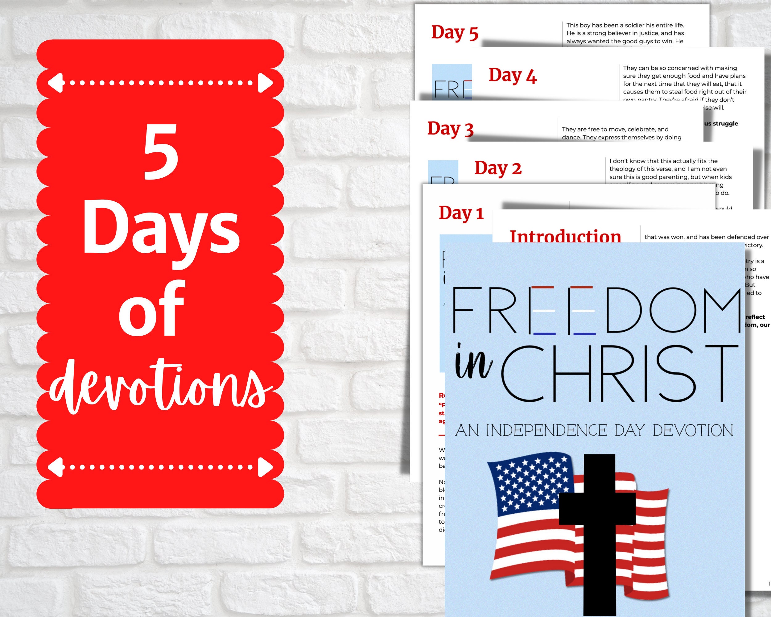 Family Devotional Printable, Fourth of July Activities, Women's Bible ...