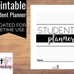 Printable Student Planner Homeschool Distance Learning E-learning ...
