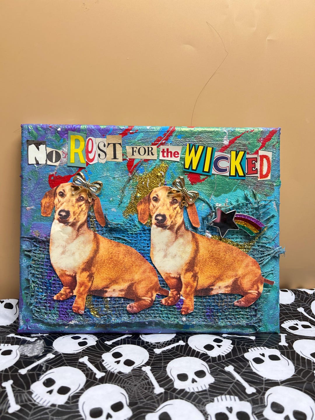 Wicked Dogs {original Collage} - Etsy