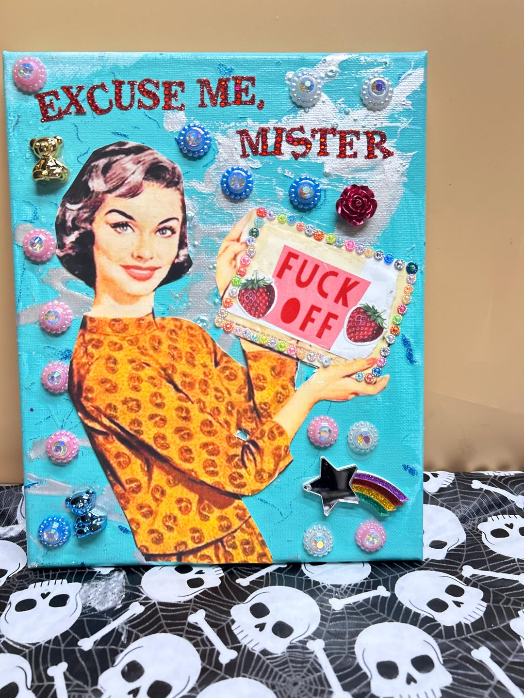 Excuse Me, Mister {original Collage} - Etsy