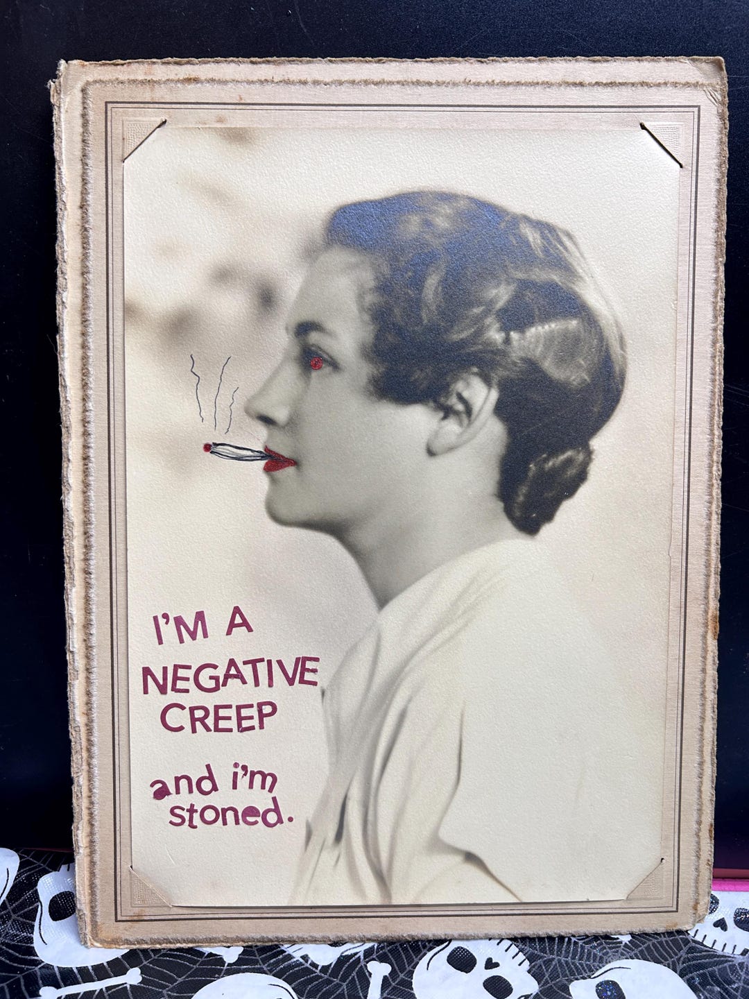 Negative Creep {original Collage} Nirvana, Kurt Cobain, Weed, Antique ...