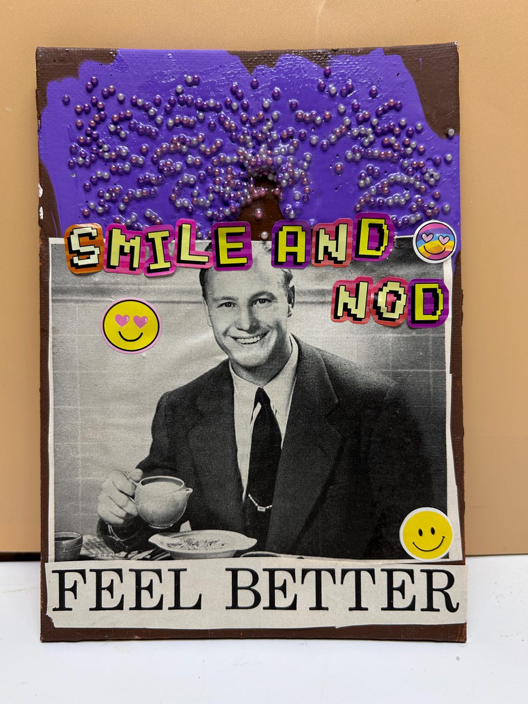 Smile & Nod original Collage - Etsy