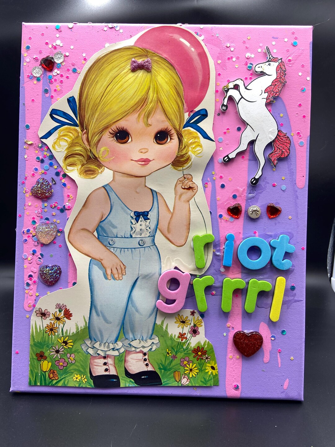 RIOT GRRRL Doll {original Collage} - Etsy