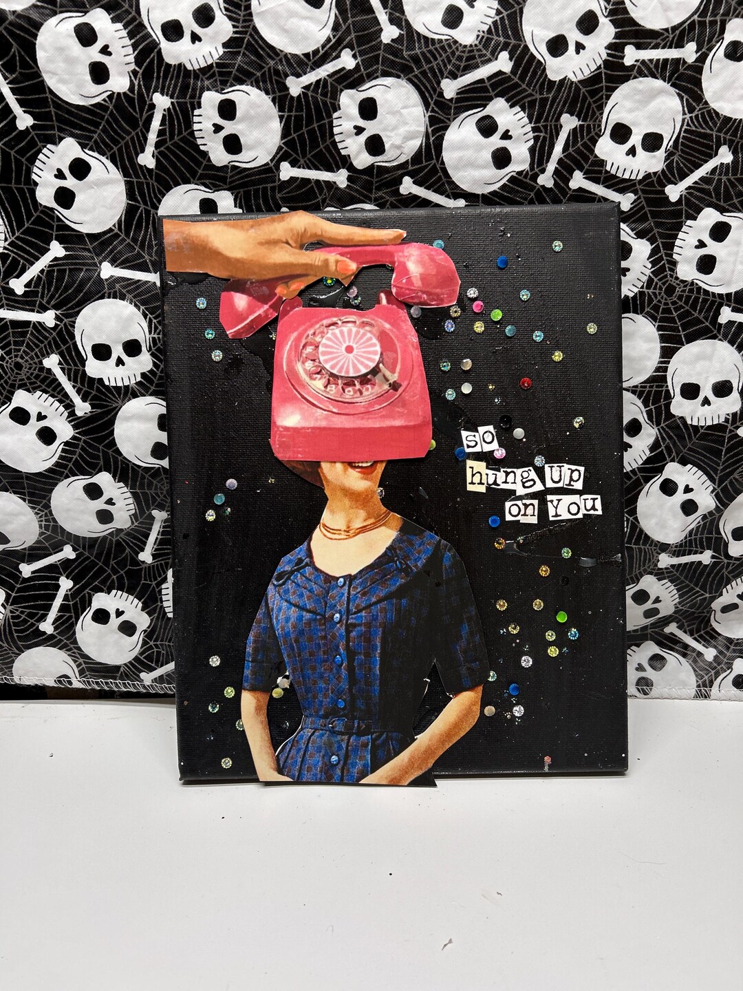 Hung up {original Collage} - Etsy