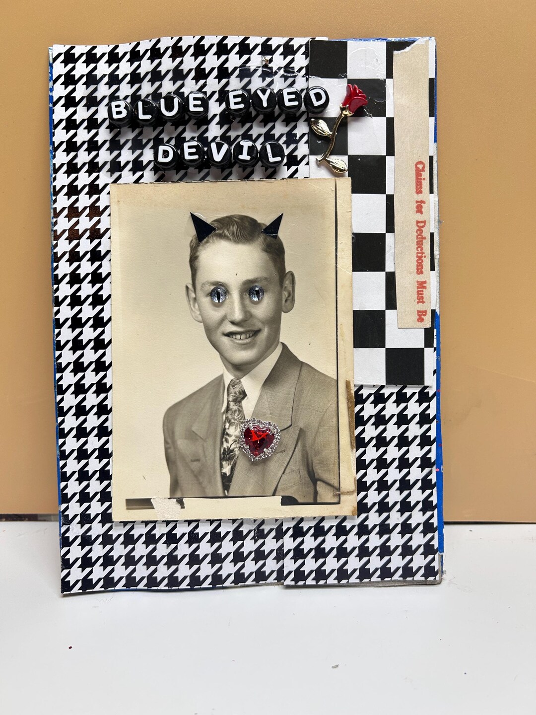 Blue Eyed Devil {original Collage} - Etsy