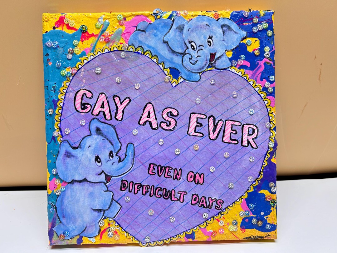 Gay as Ever {original Collage} - Etsy