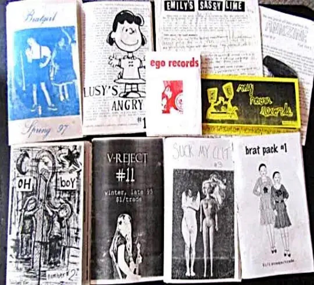 Riot Grrrl Nostalgia Zine Grab Bag #1 - 90s Nostalgia Zine Bundle ...