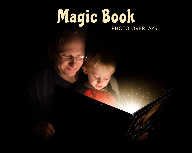 Magic Book Shine Overlays Book Lights for Photoshop - Etsy