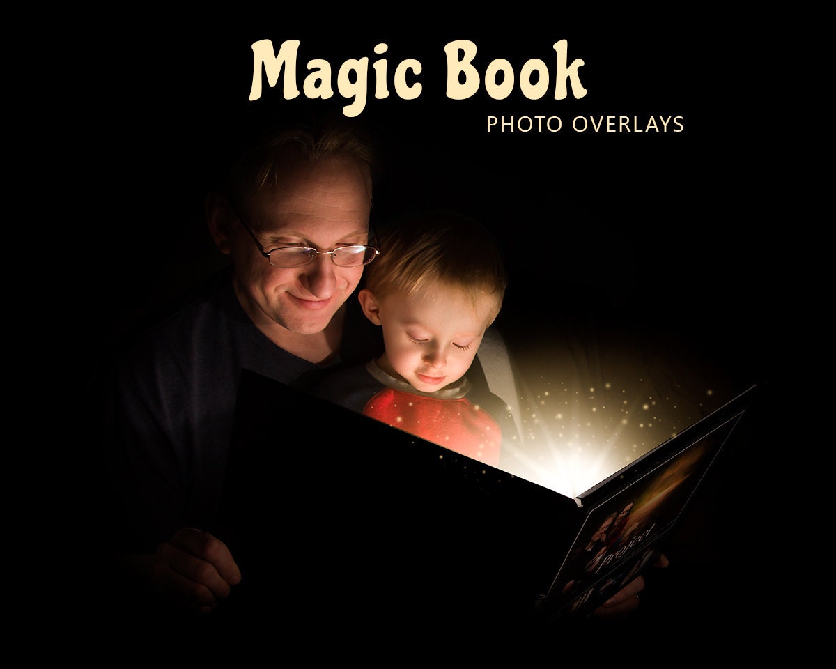 Magic Book Shine Overlays Book Lights for Photoshop - Etsy