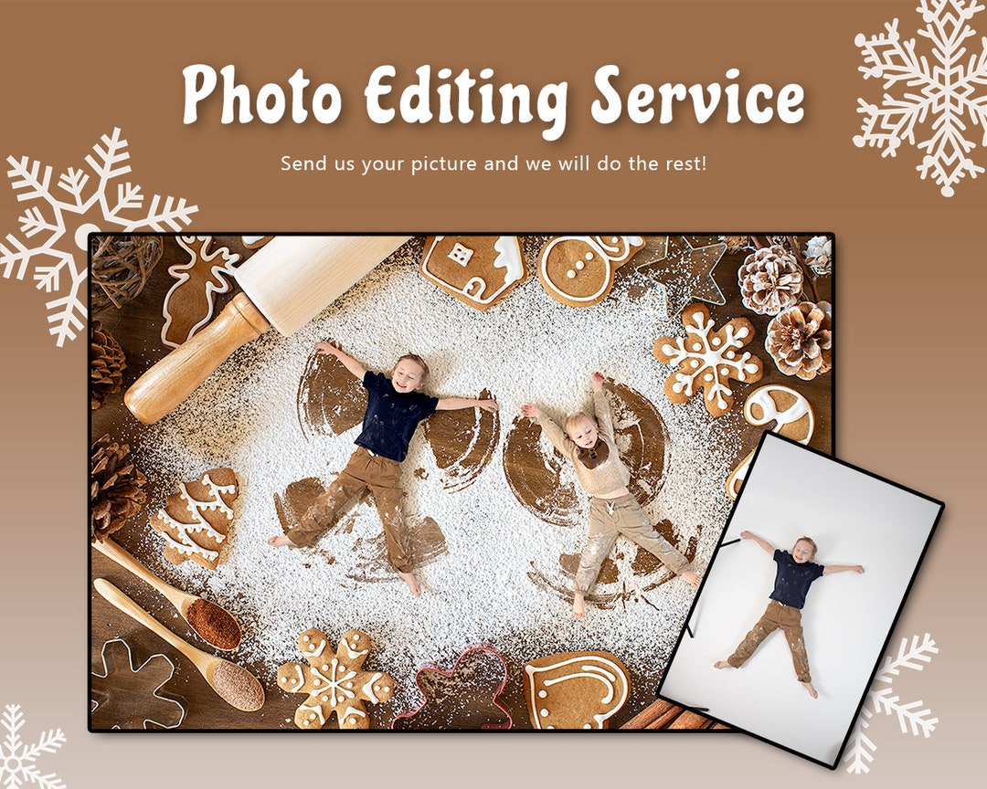 Photoshop Editing Service, Gingerbread Cookie Cutter Backdrop Kids ...