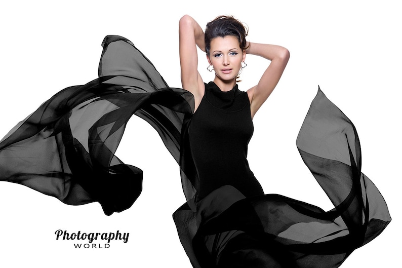 Flying Fabric Overlay Black Sheer Dress - Etsy