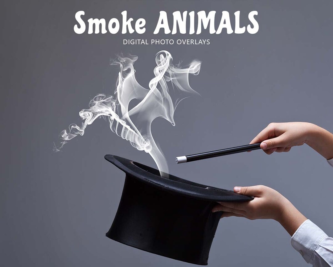 Smoke Animals Overlay - Etsy