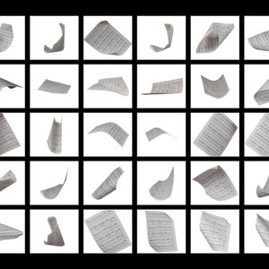 Flying Sheet Music, Falling Paper - Etsy