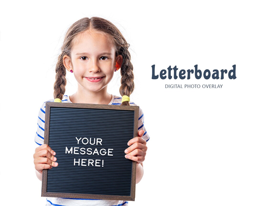 Letter Board Overlay, Digital - Etsy