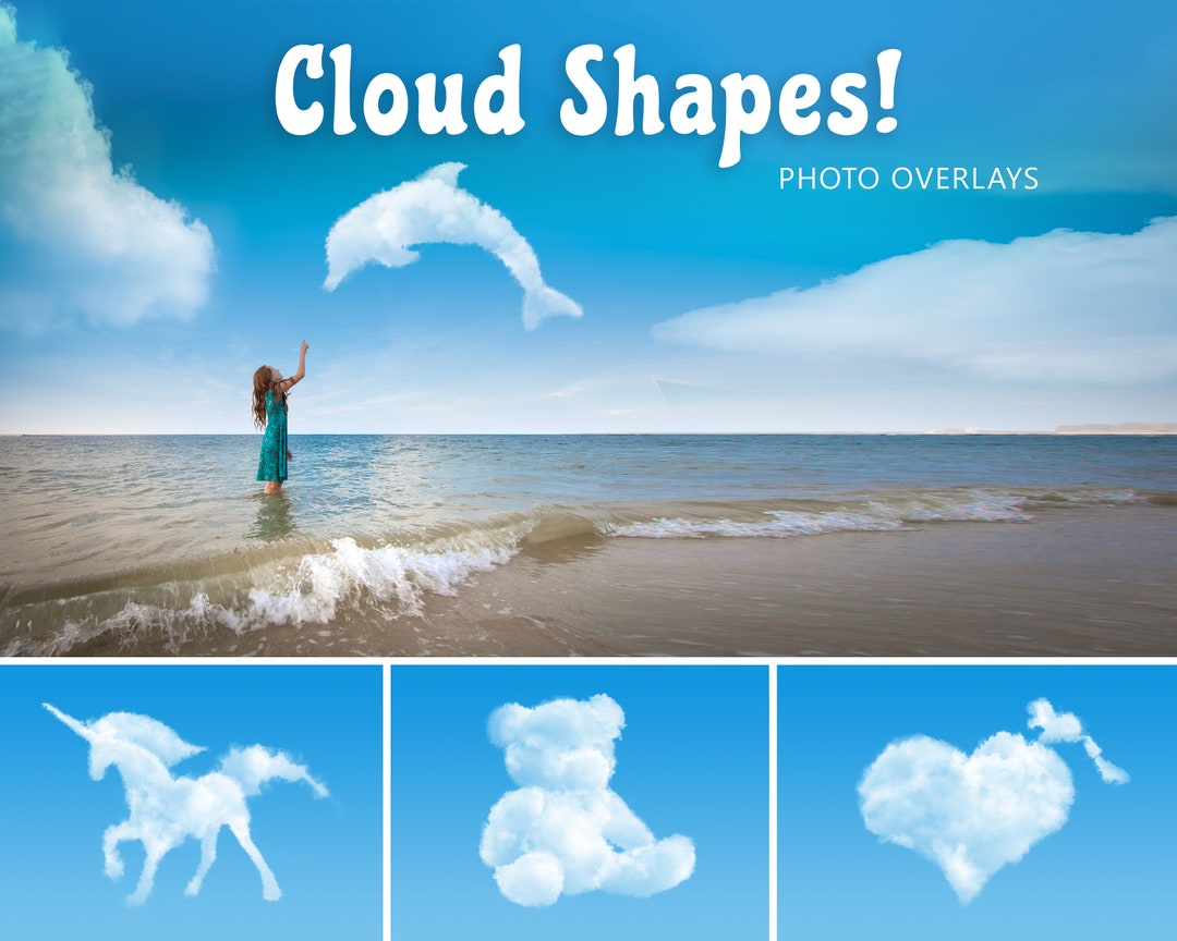 20 Cloud Shape Photo Overlays - Etsy