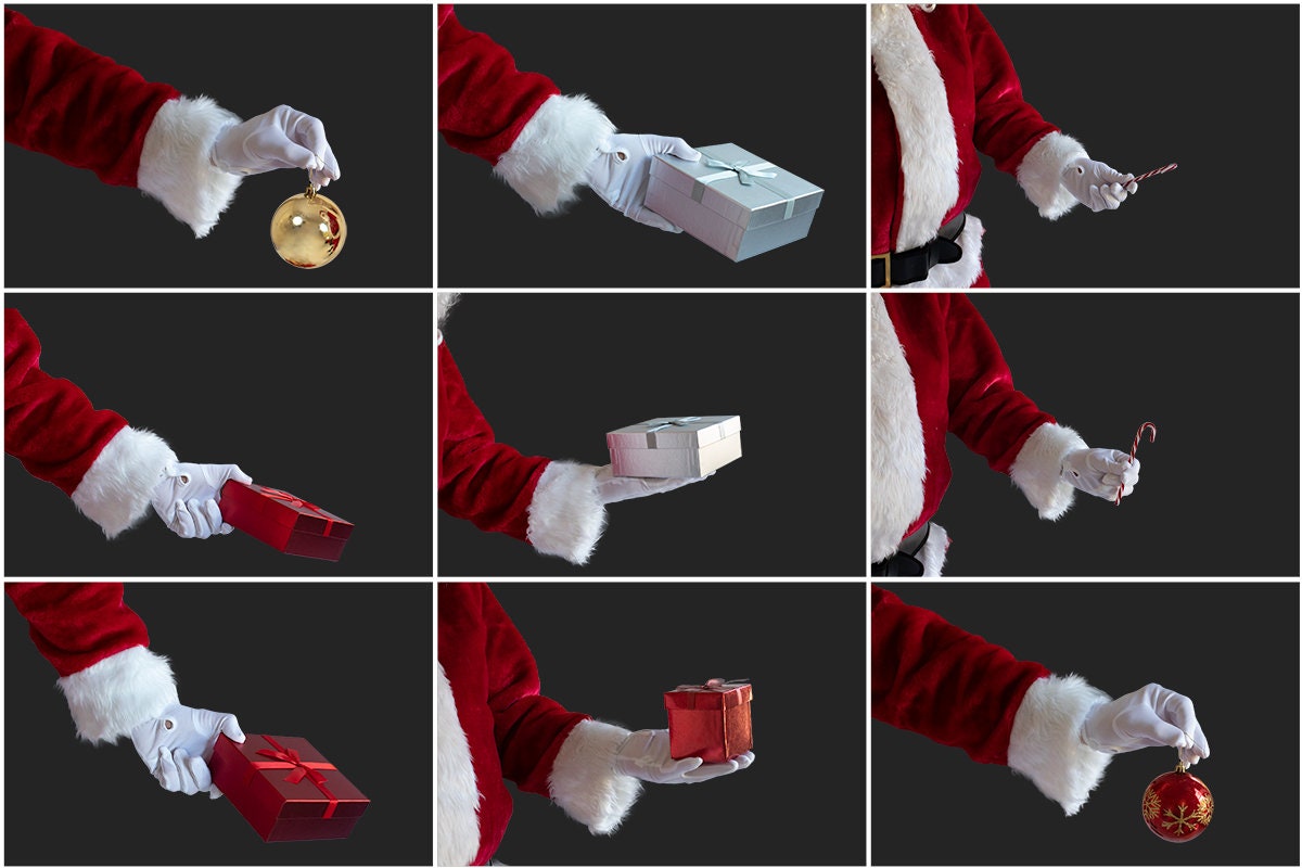 Santa Hands Overlay, Digital Photoshop Composite - Etsy
