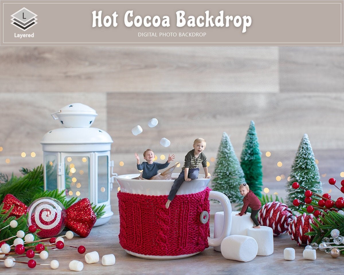 Graphic Design Santa Holding Hot Cocoa Tis the Season Christmas Holiday ...
