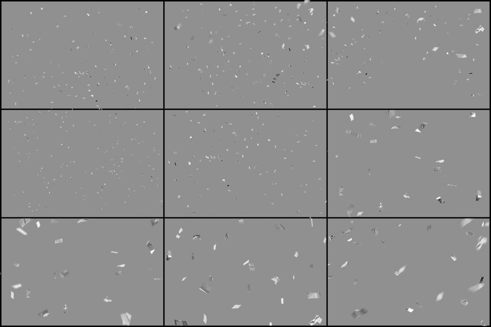 Metallic Silver Confetti Overlays for Photoshop, New Year's Party ...