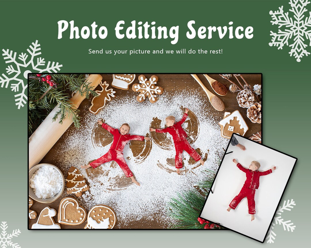 Photoshop Editing Service, Gingerbread Cookie Cutter Backdrop Kids - Etsy