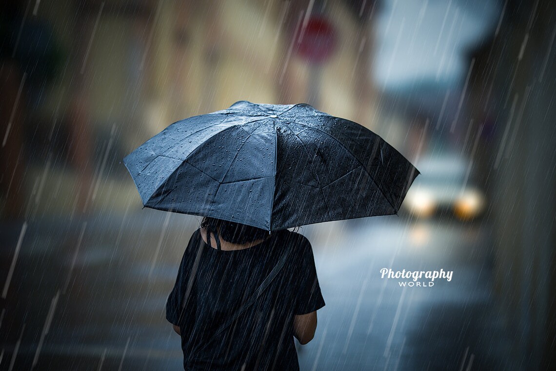 Falling Rain Overlays Digital Textures Photoshop Overlays | Etsy