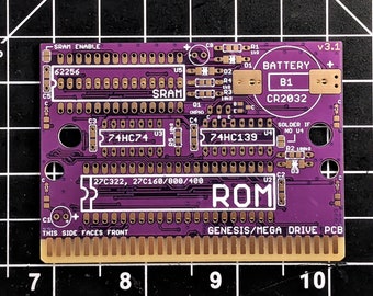 Sega Genesis / Mega Drive Game Cartridge Printed Circuit Board (PCB) - Etsy
