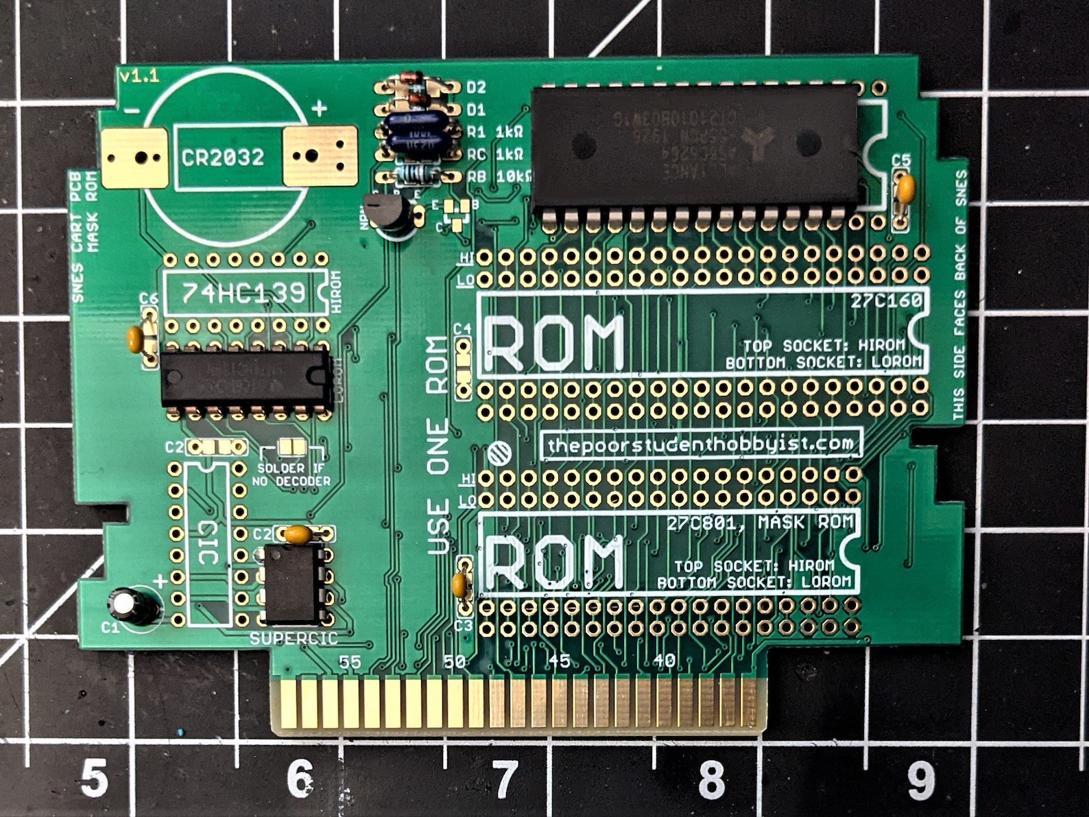 Super Nintendo Cartridge Circuit Board Basic | Etsy