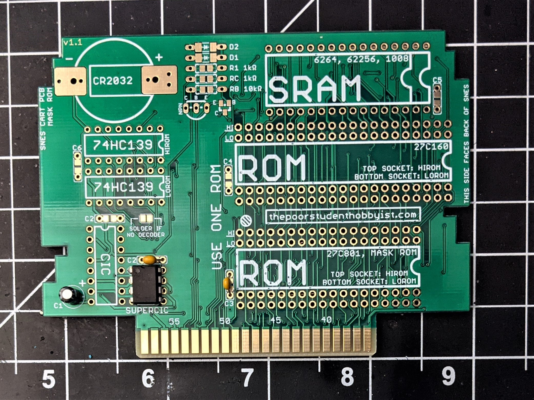 Super Nintendo Cartridge Circuit Board Basic | Etsy