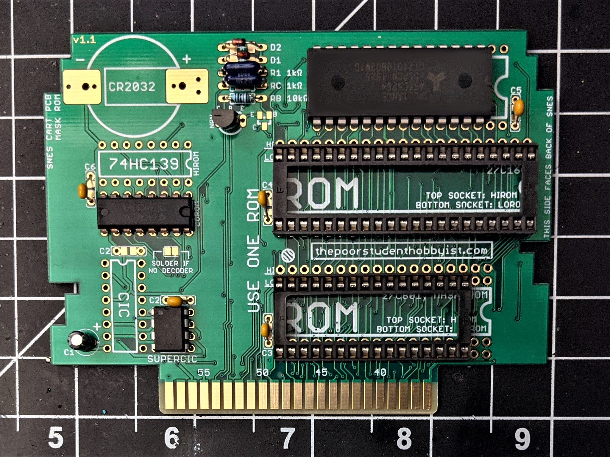 Super Nintendo Cartridge Circuit Board Basic | Etsy