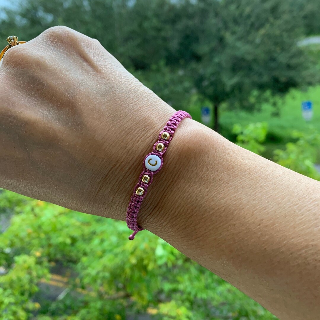 Personalized Bracelet, Golden Letters and Gold Filled Beads, Thoughtful ...