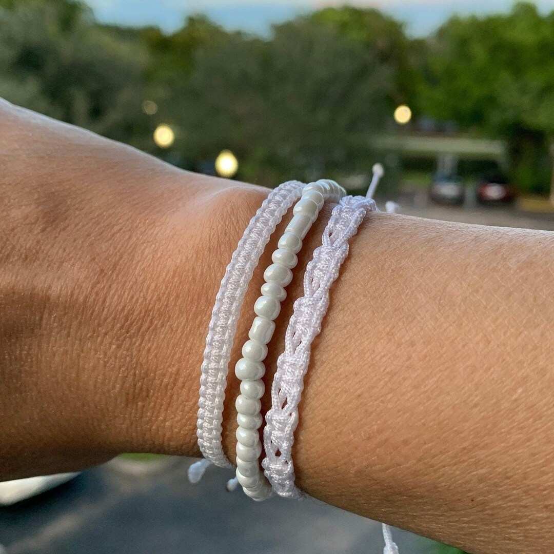Set of 3 Bracelets, Bday Gifts for Her, BFF Bracelet, Macrame Bracelet ...