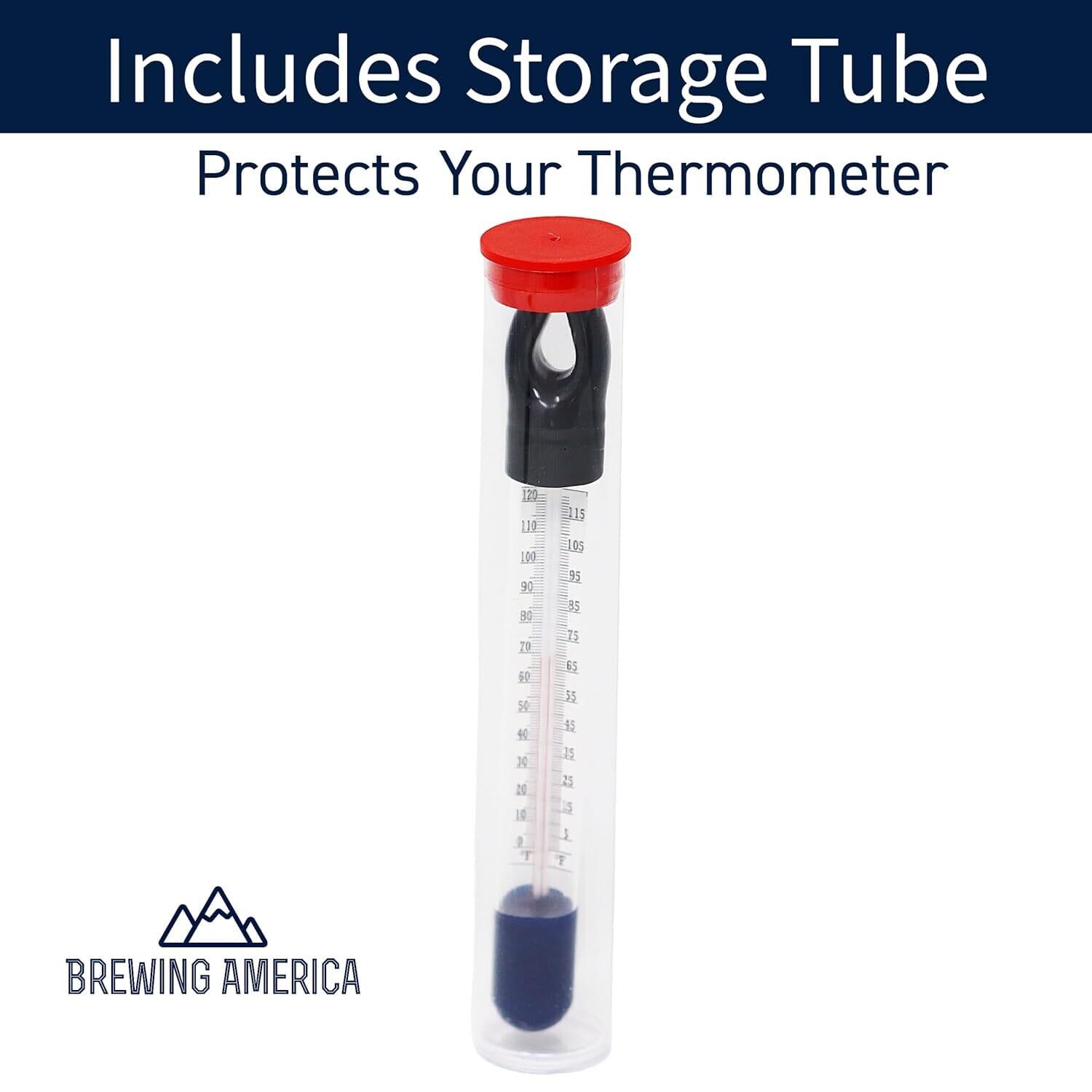 Glass Floating Thermometer Homebrew Beer Winemaking 0 to 122F Made in ...