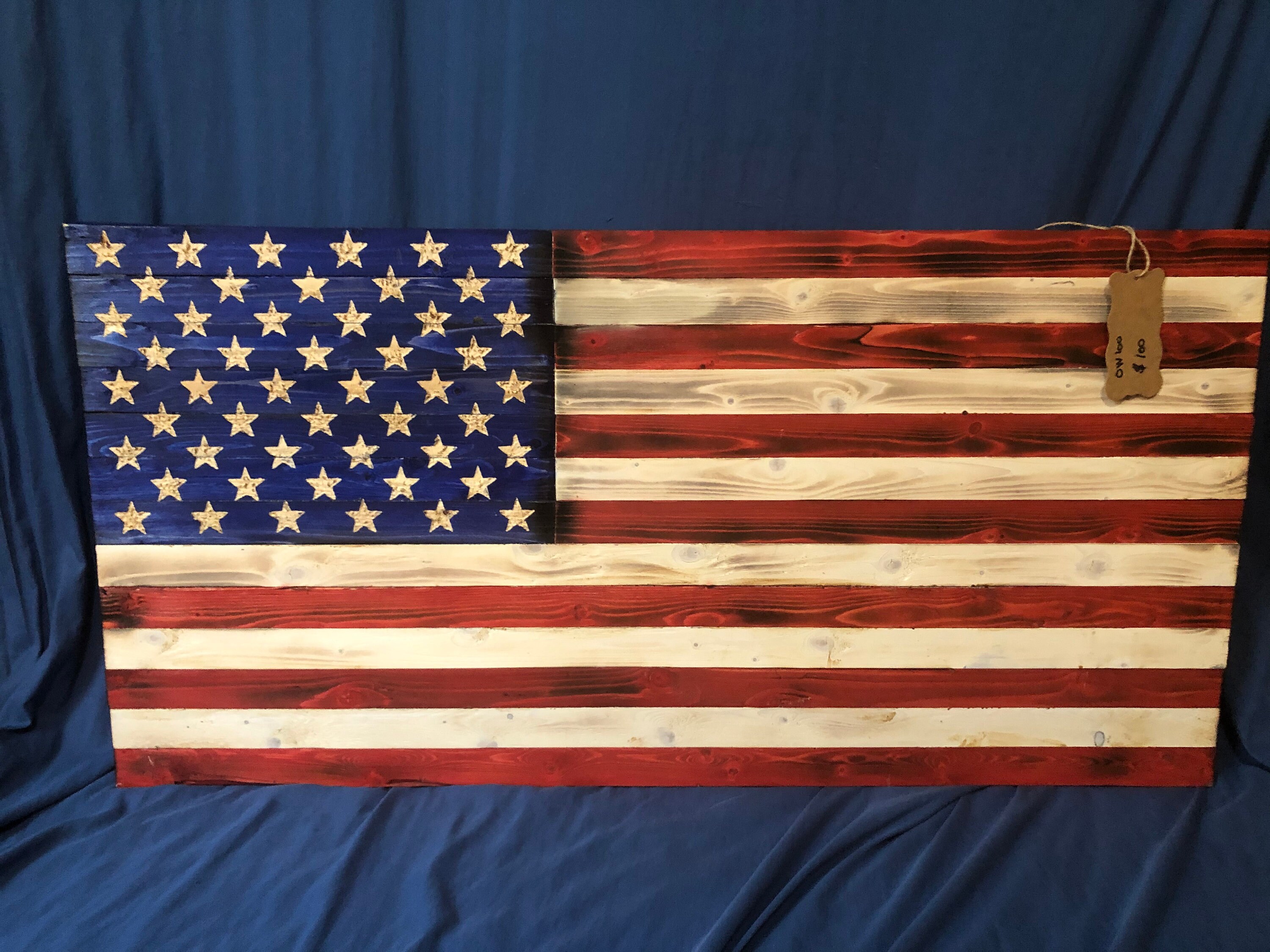Wood Burned and Stained American Flag - Etsy