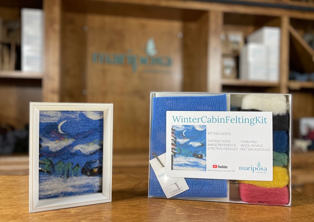 Felting Kit, DIY Felting, Wool Painting Landscape Kit - Etsy Canada