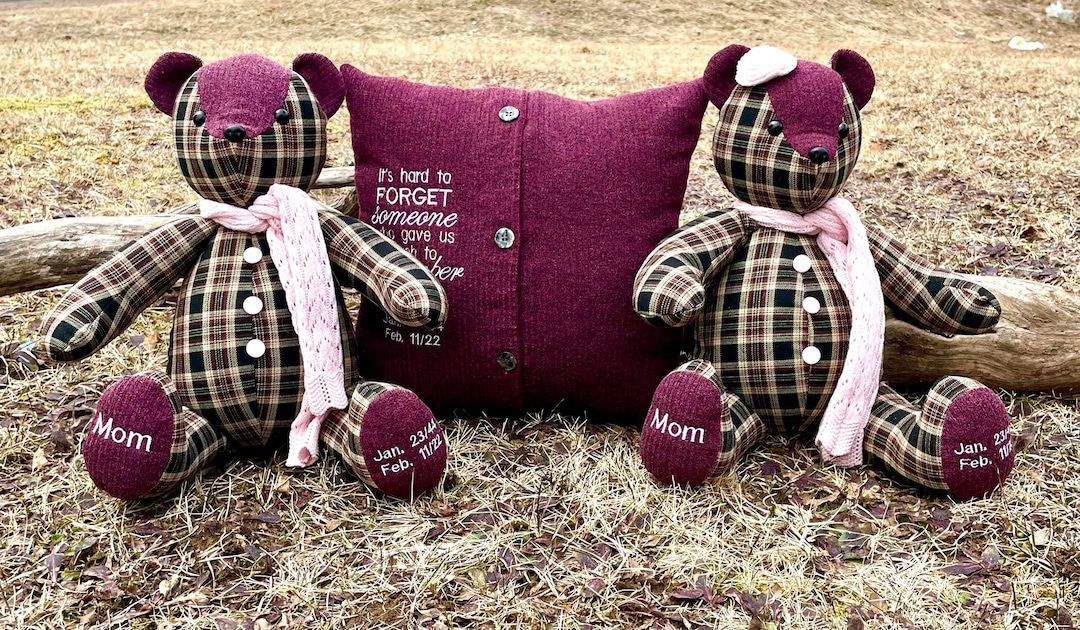 Keepsake Memory Bears Custom Made to Order and Handcrafted, Made From ...