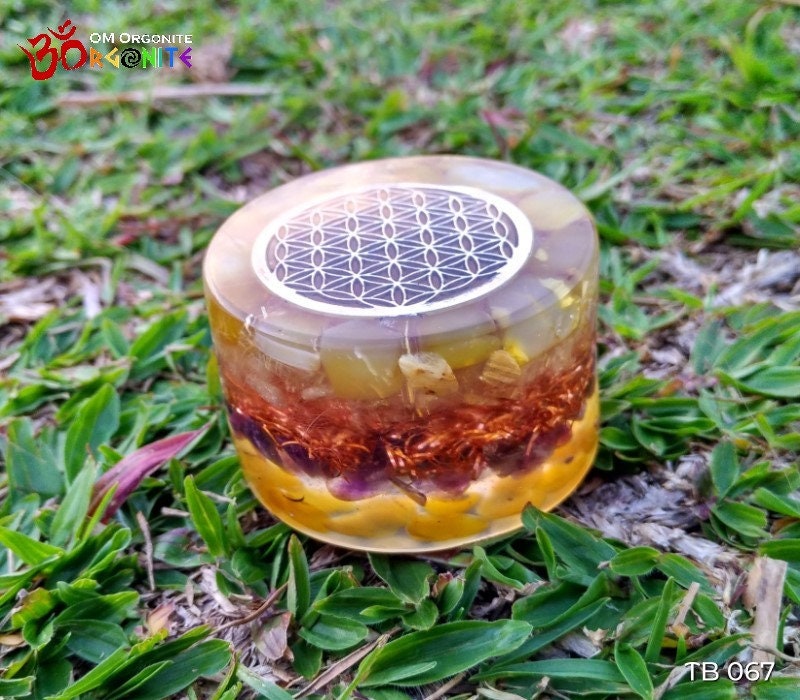 Flower of Life Orgonite Tower Buster | Etsy