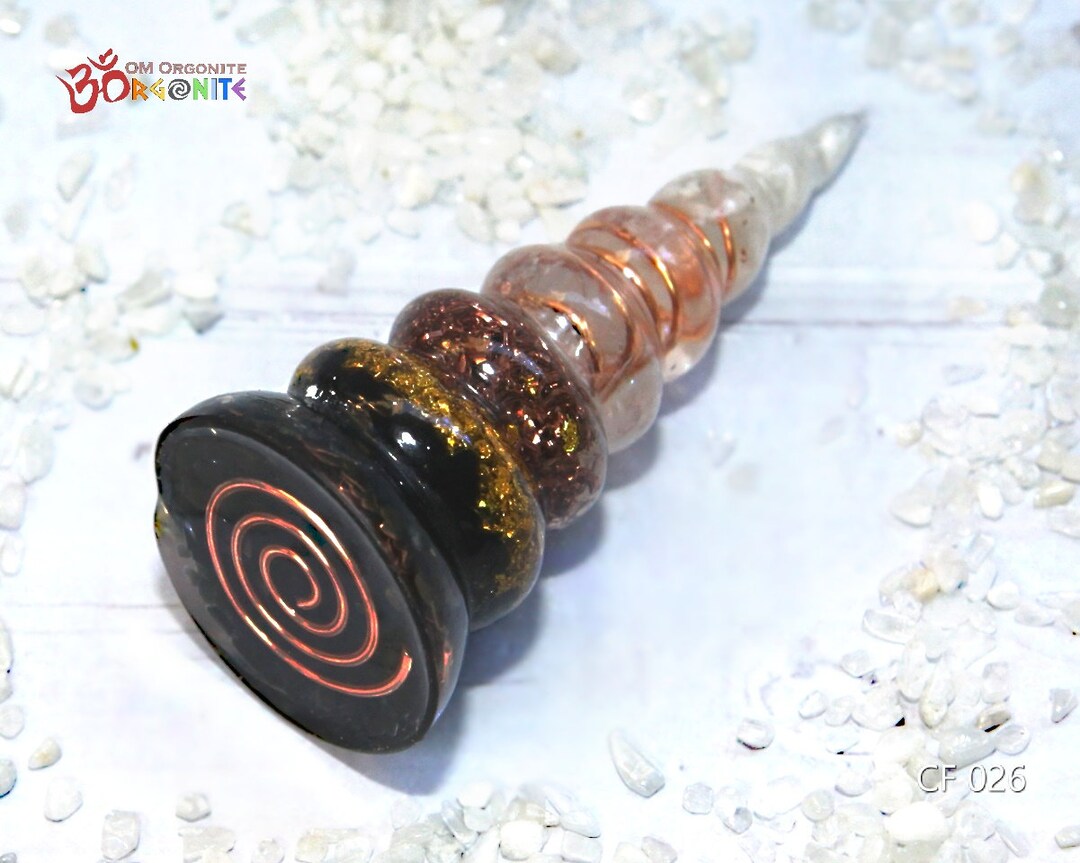 Orgone Energy Unicorn Horn | Unicorn Cone |moonstone and Quartz | Ocean ...